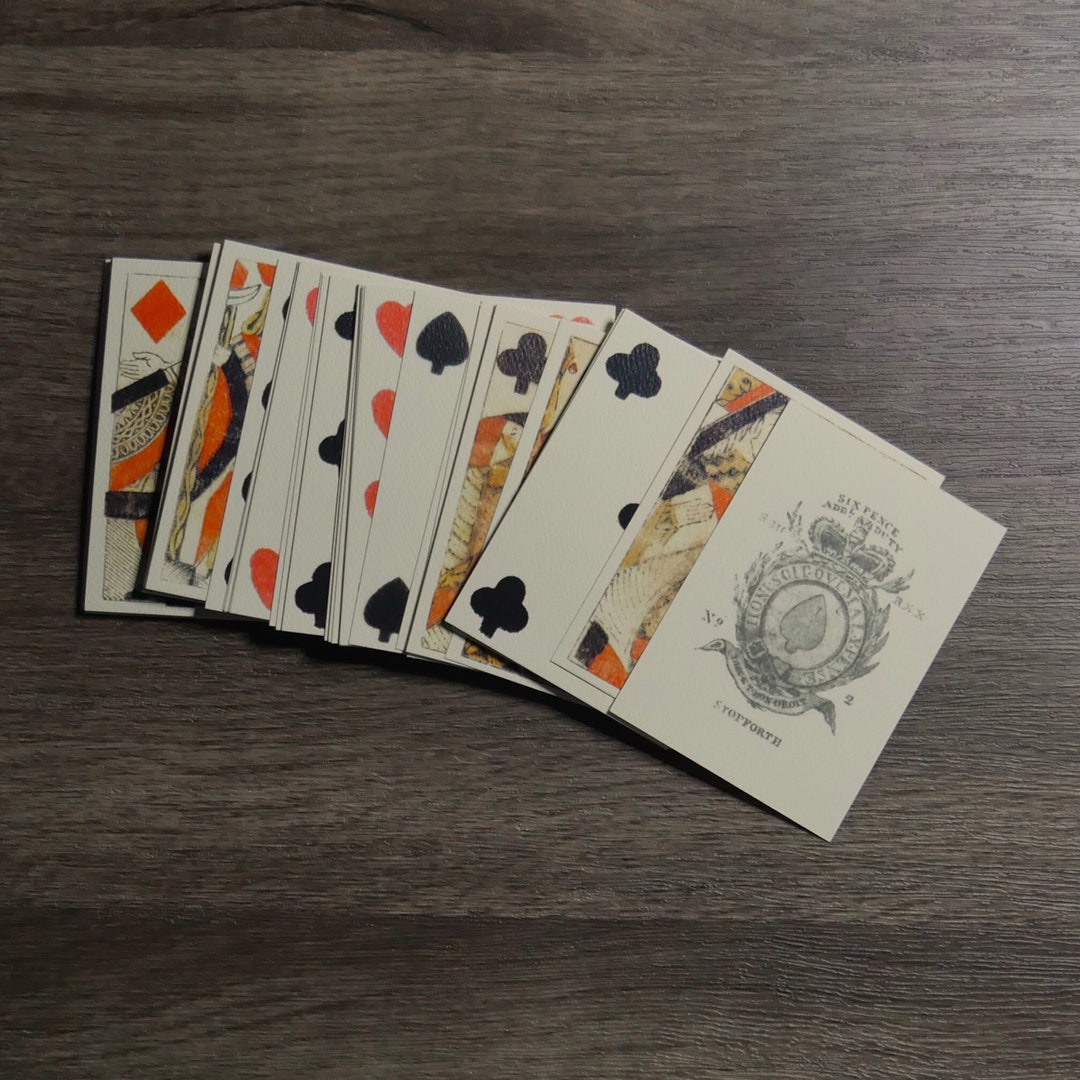 18th Century Style 52 Deck Playing Cards Reproduction - Etsy