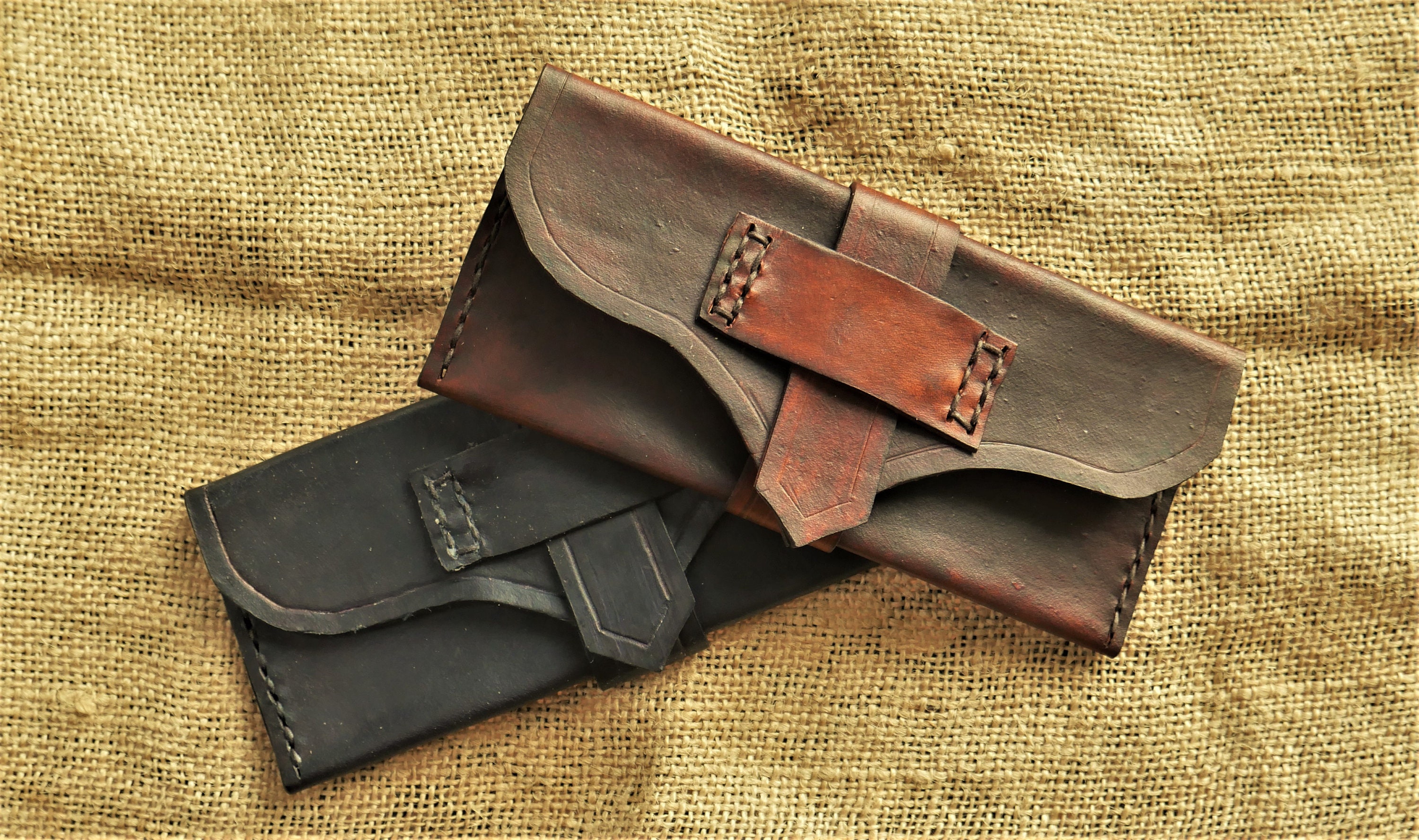 Handmade Leather Money Wallet 18th Century Reproduction - Etsy