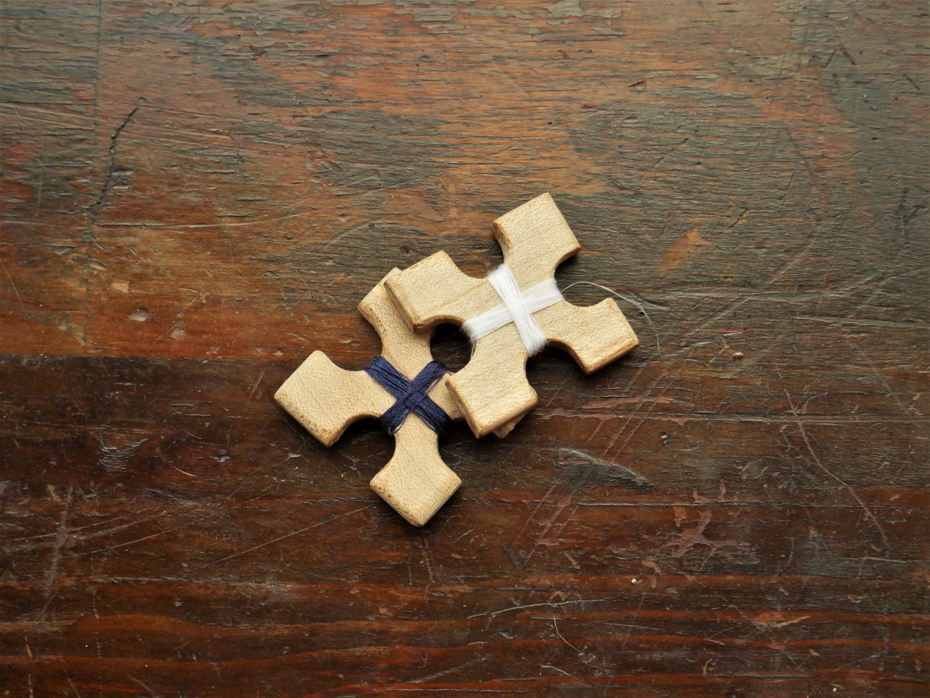 Set of 2 Handmade Wooden Thread Winders 18th Century - Etsy