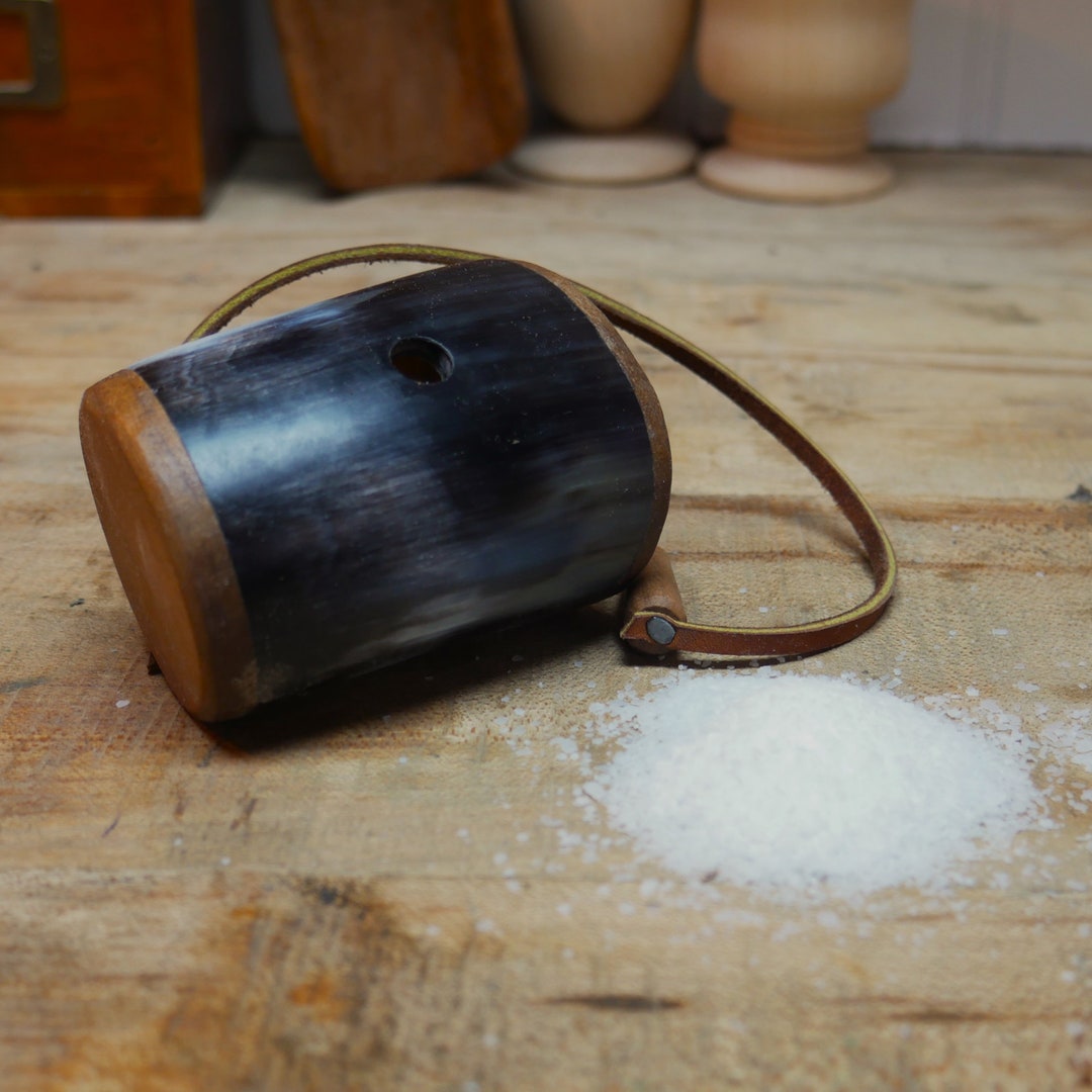 Salt Horn Made From Genuine Cow Horn 18th Century Reproduction - Etsy