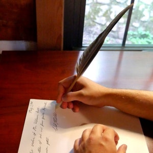 Hand-cut Goose Feather Quill Pen 18th Century Reproduction - Etsy