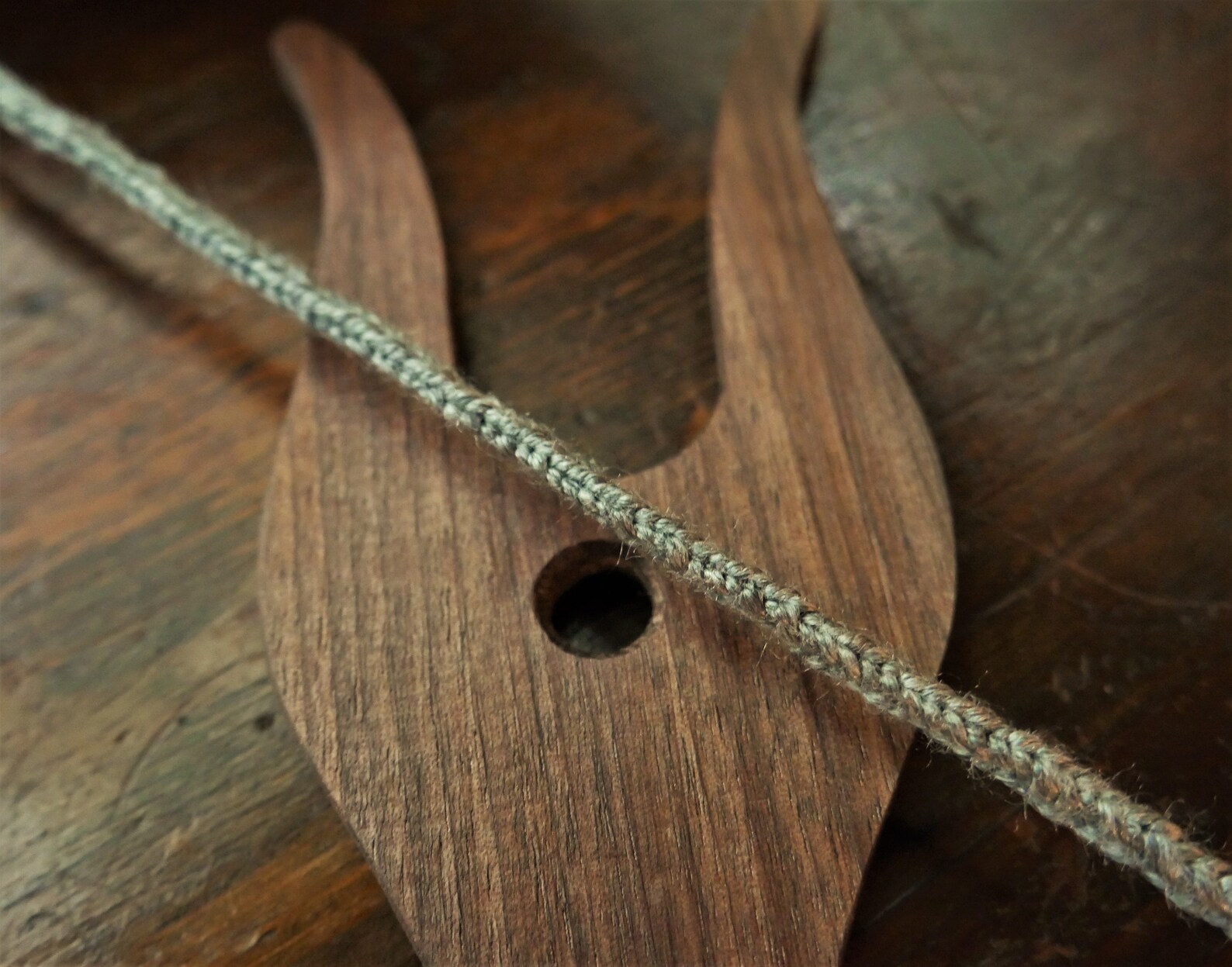 Handmade Walnut Wood Lucet Cord Making Loom With Handle 18th | Etsy