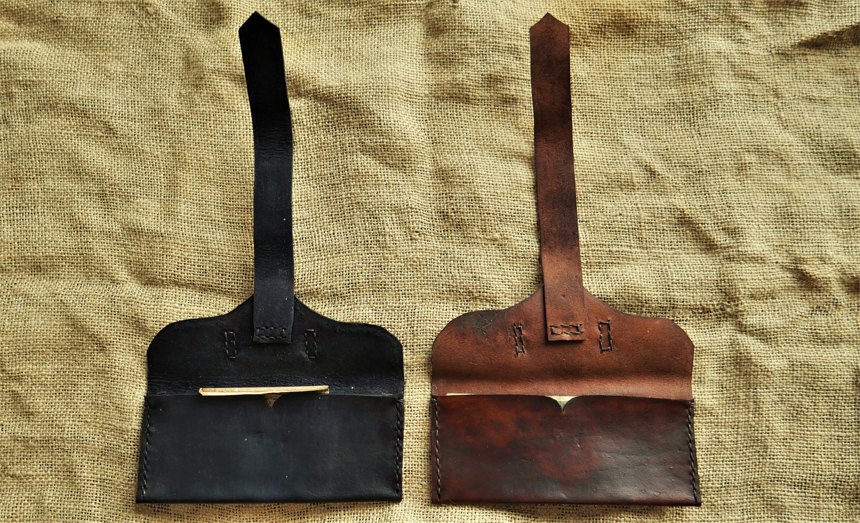Handmade Leather Money Wallet 18th Century Reproduction - Etsy