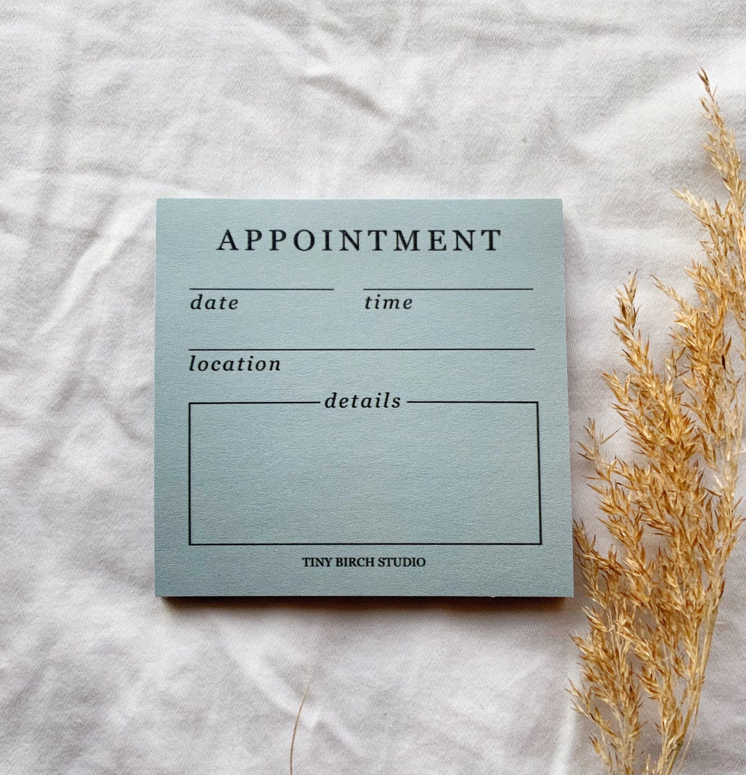 Appointment Functional Sticky Notes 3x3 In. - Etsy