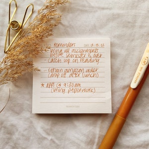 Cream Notes | Functional Sticky Notes | 3x3 In. - Etsy