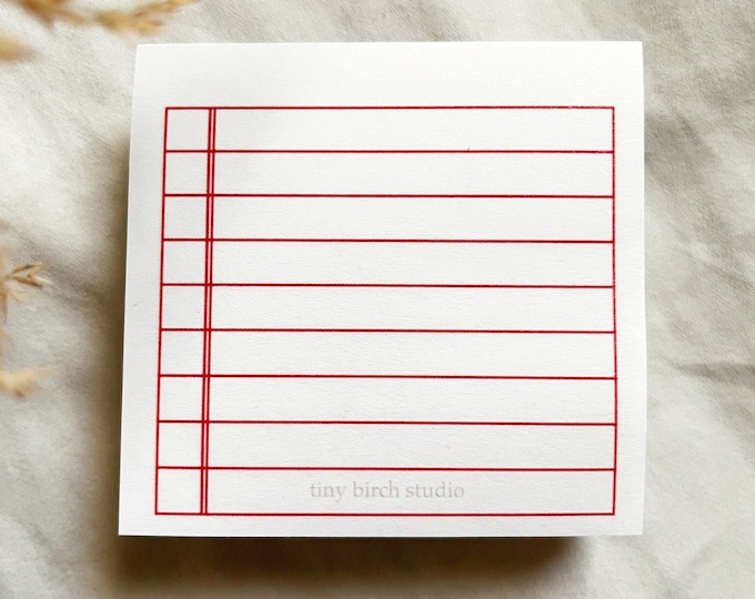 Red Checklist Functional Sticky Notes 3x3 In. - Etsy