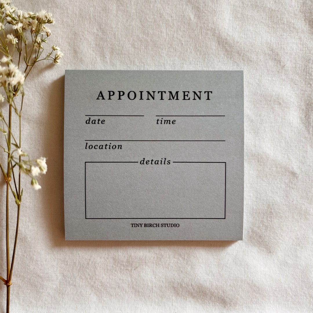 Appointment | Functional Sticky Notes | 3x3 In. - Etsy