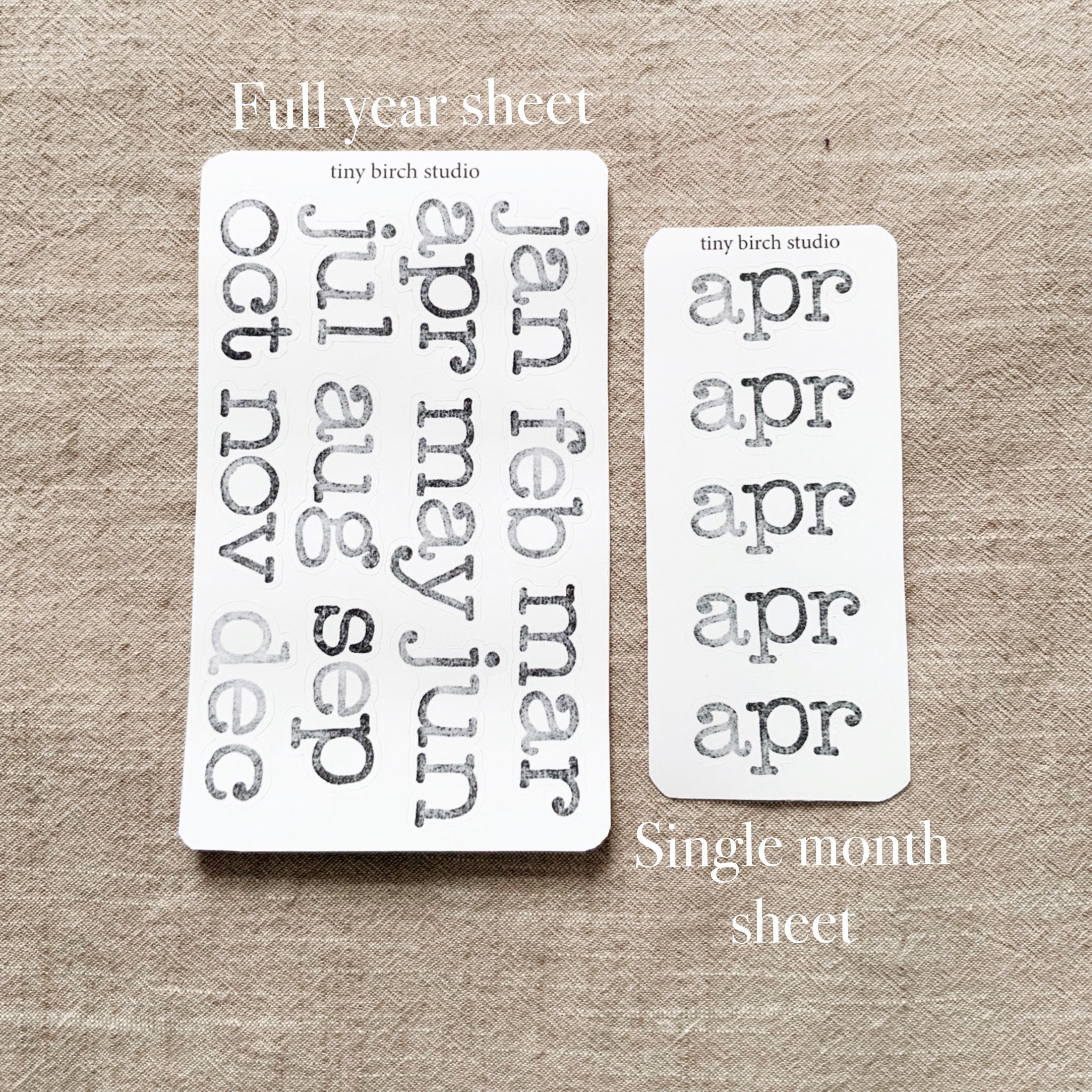 Paper, Party & Kids Scrapbooking typewriter stickers Stamped months of ...