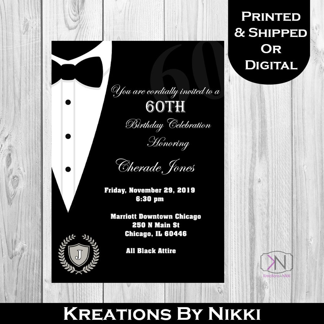 Formal Birthday Party Invitation