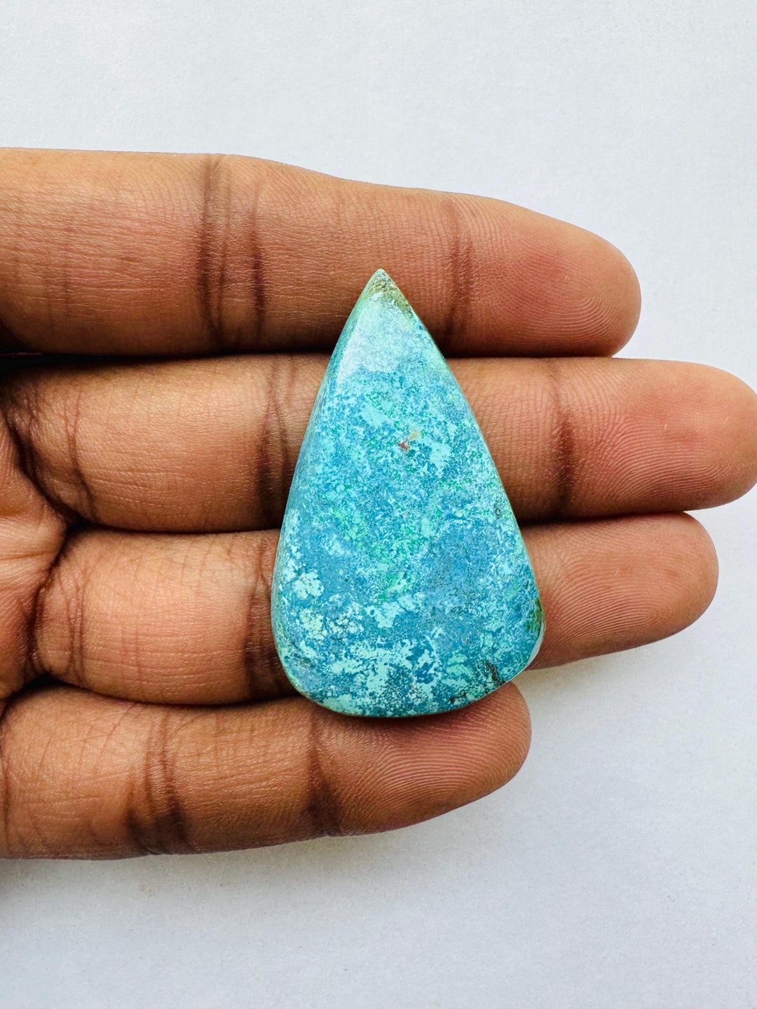 Unique Chrysocolla Pear Shape Cabochon - Chrysocolla Cabochon for ...
