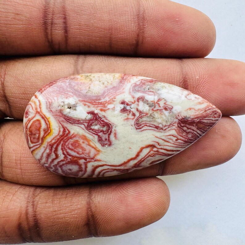 Natural Rosetta Agate Pear Shape Cabochon, Rosetta Agate Cabochon for ...