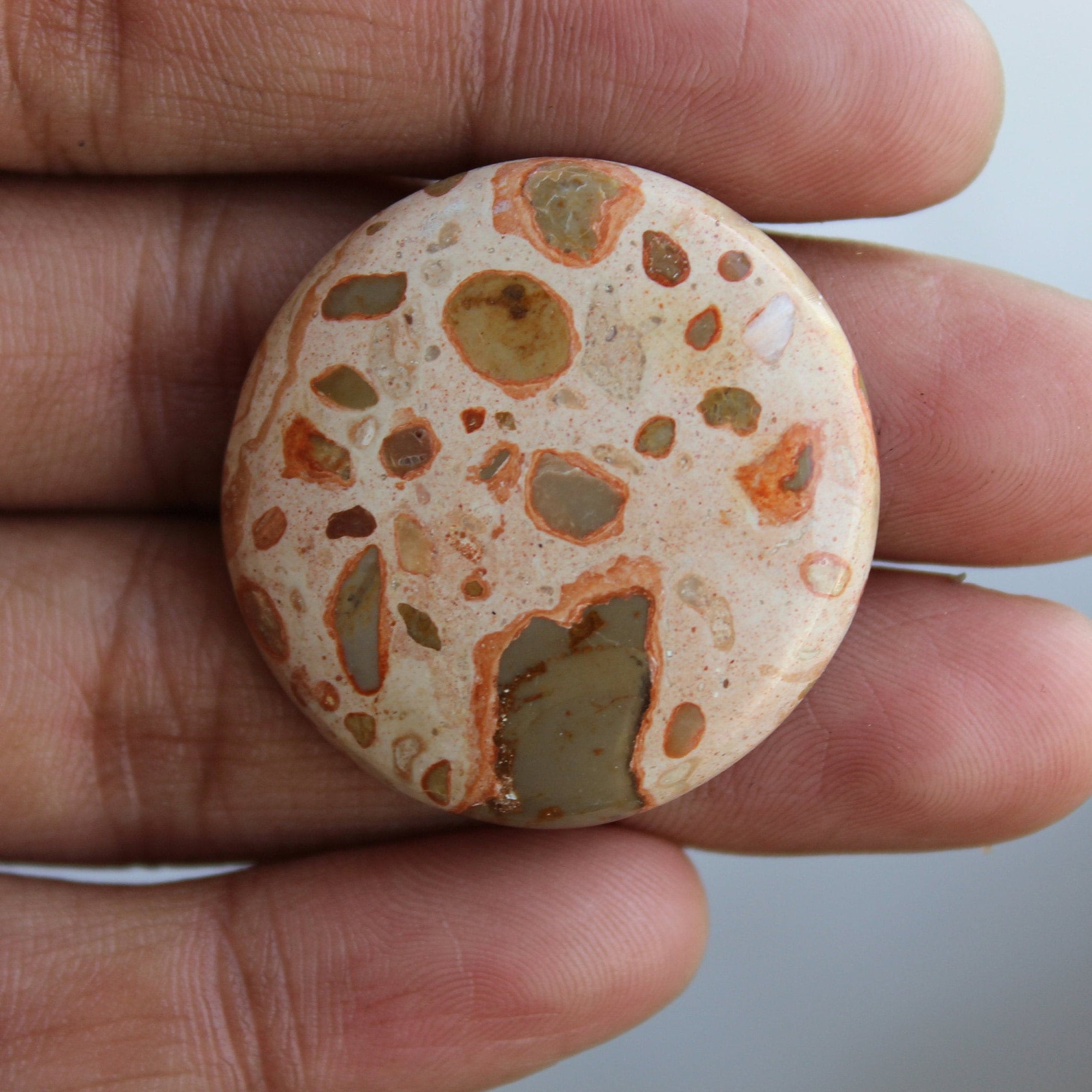 Gorgeous Leopardite Jasper Round Shape Cabochonleopardite - Etsy UK