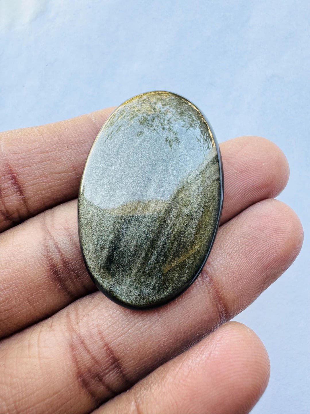 Beautiful Golden Obsidian Oval Shape Cabochon, Golden Obsidian Cabochon ...