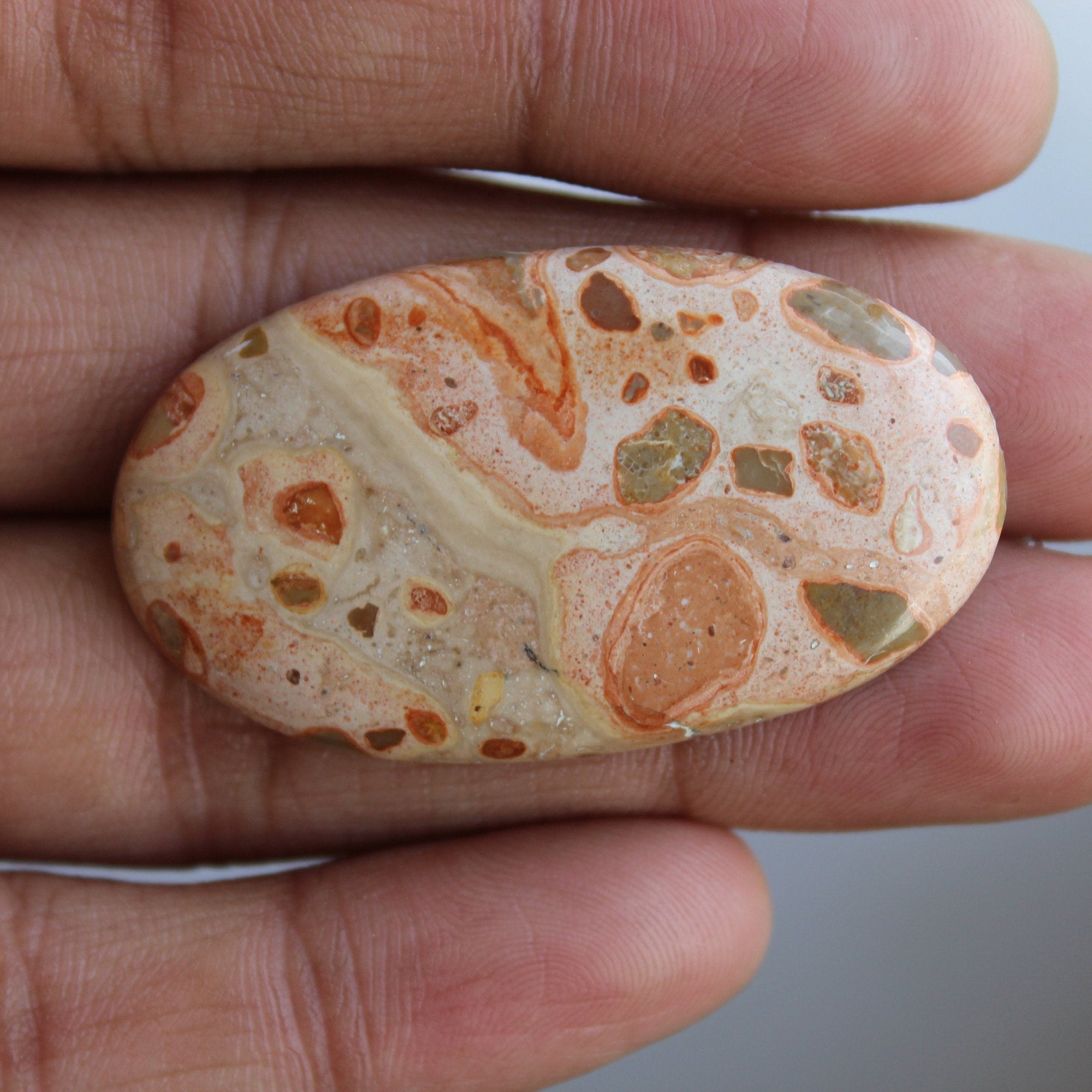 Genuine Leopardite Jasper Oval Shape Cabochonleopardite - Etsy UK