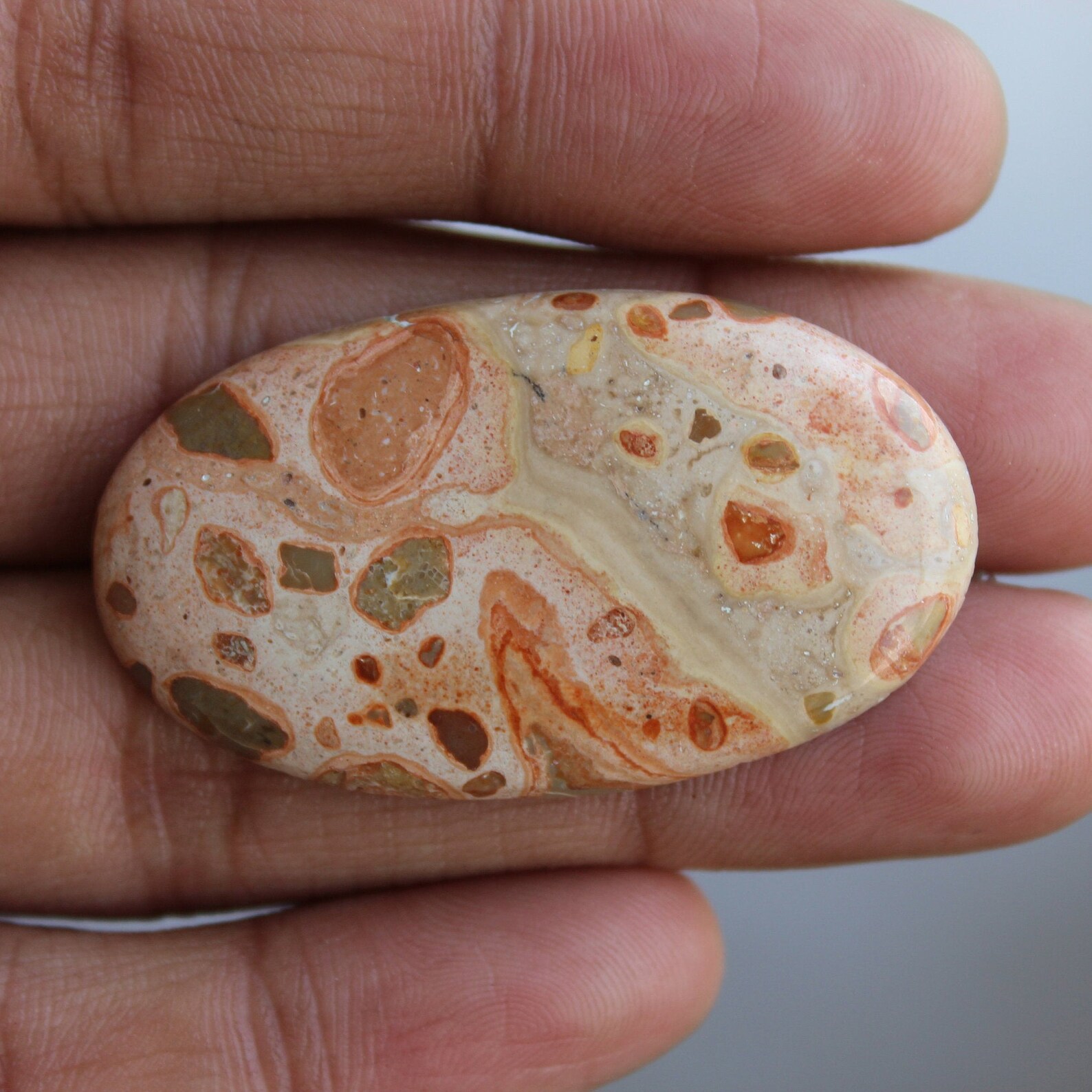 Genuine Leopardite Jasper Oval Shape Cabochonleopardite - Etsy UK