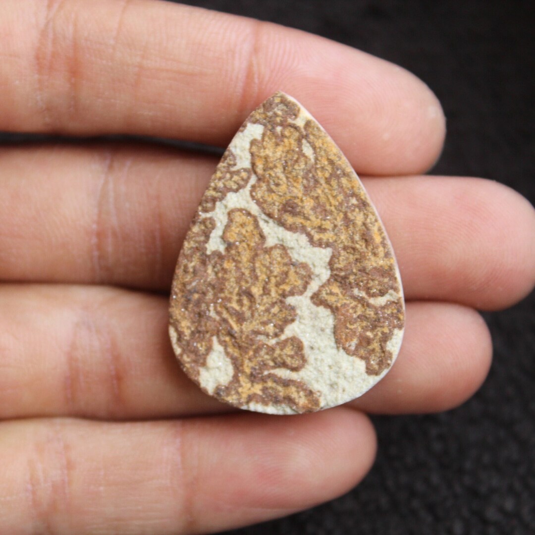 Psilomelane Dendrite Stone Pear Shape Druzy, Psilomelane Dendritic ...