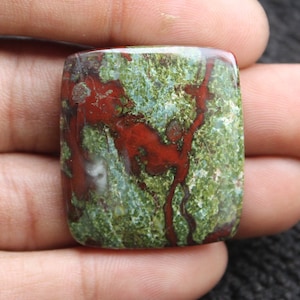 Dragon Blood Jasper Rectangle and Pear Shape Cabochon, Dragon Blood ...