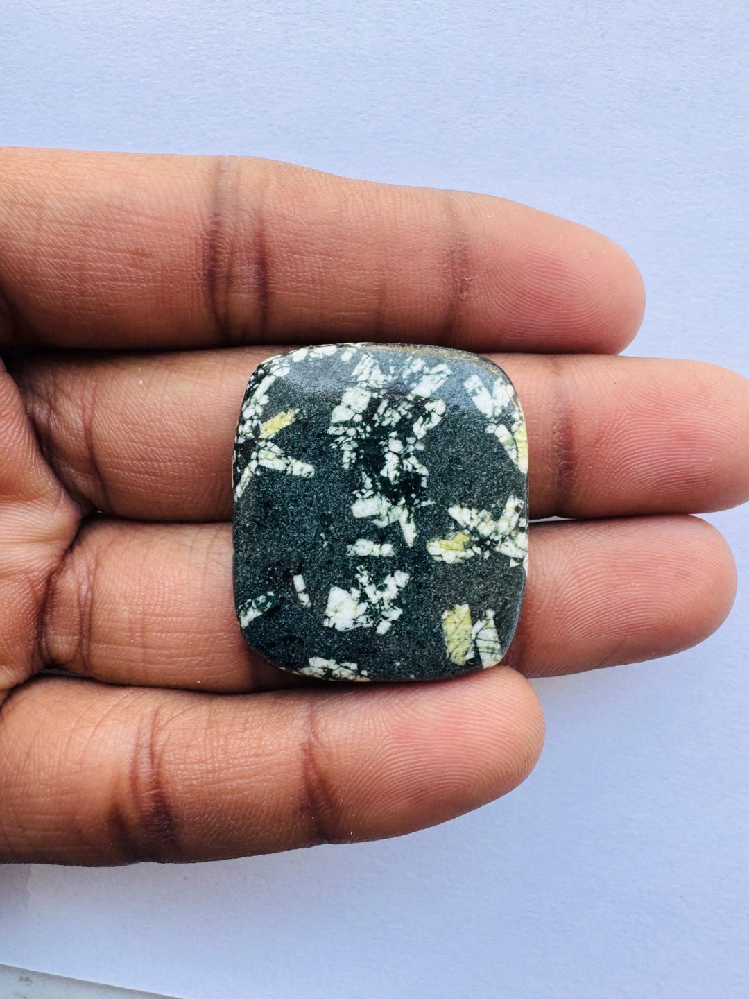 Natural Chinese Writing - Cushion Shape Cabochon, Chinese Writing ...