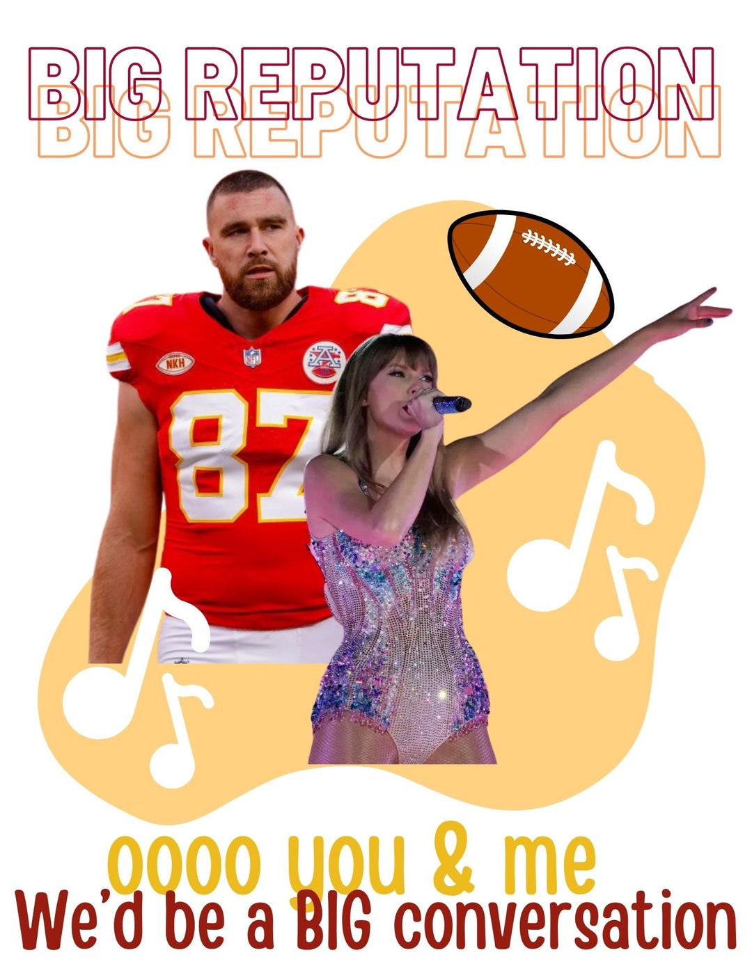 Taylor Swift Super Bowl Poster Party Decor Display Kansas City Swiftie ...