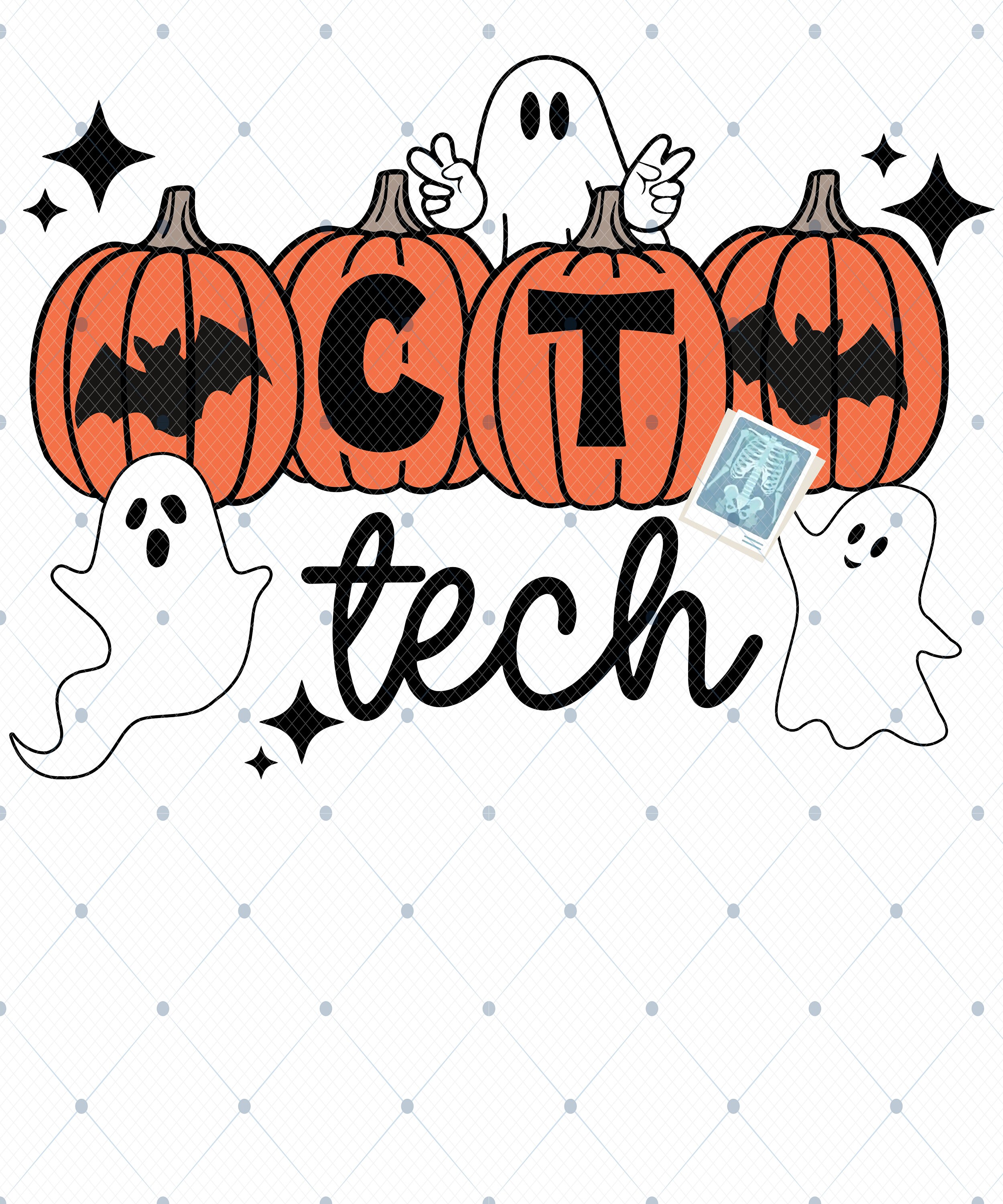 Halloween CT Tech Png, CT Tech Halloween Png, One Spooky Computed ...