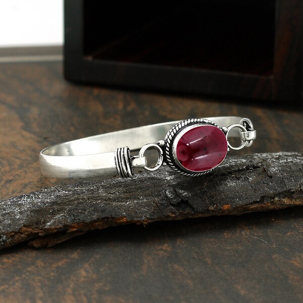 Garnet Bangle - Etsy