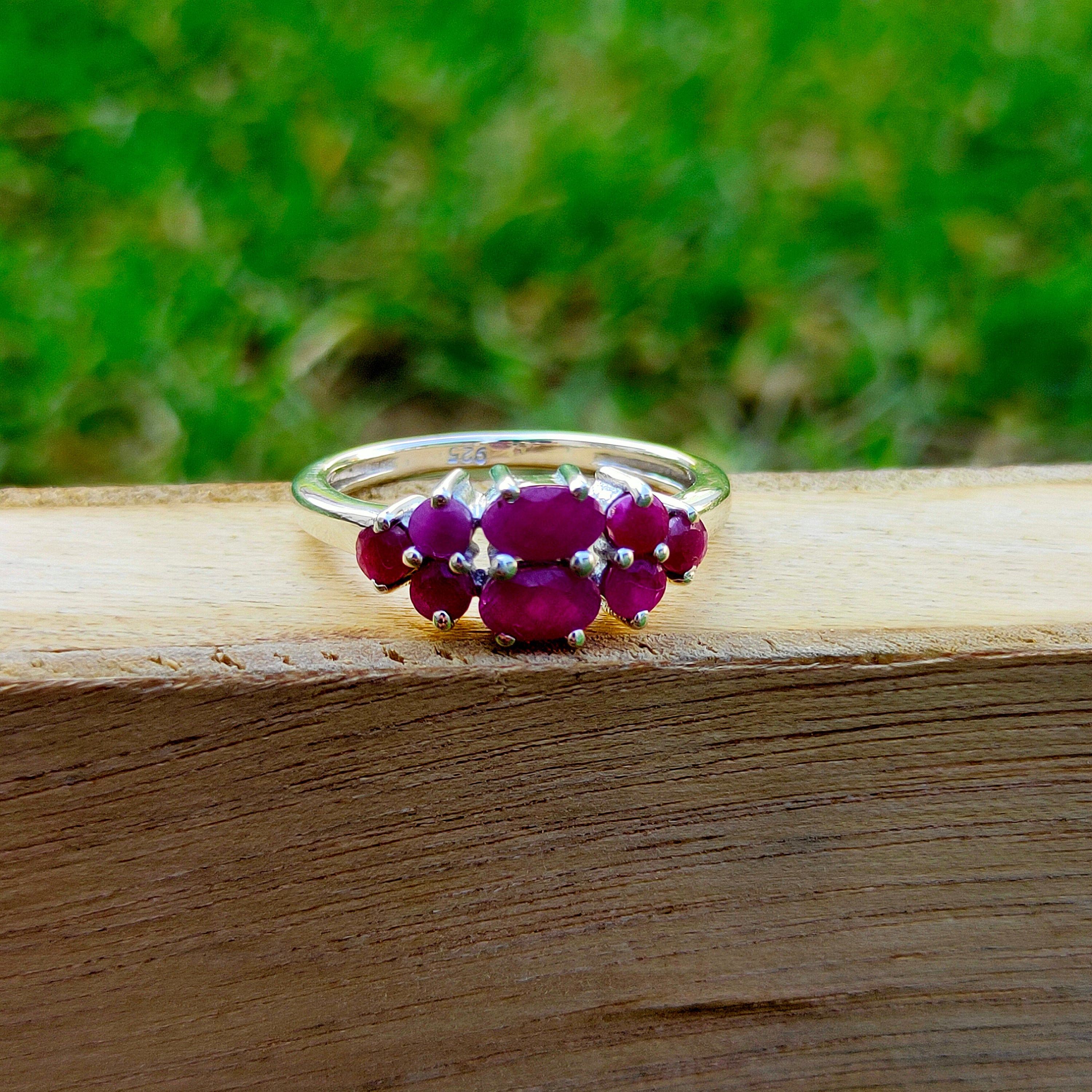 Rubin Ring 925 Sterling Silber Ring Geburtsstein Ring - Etsy.de