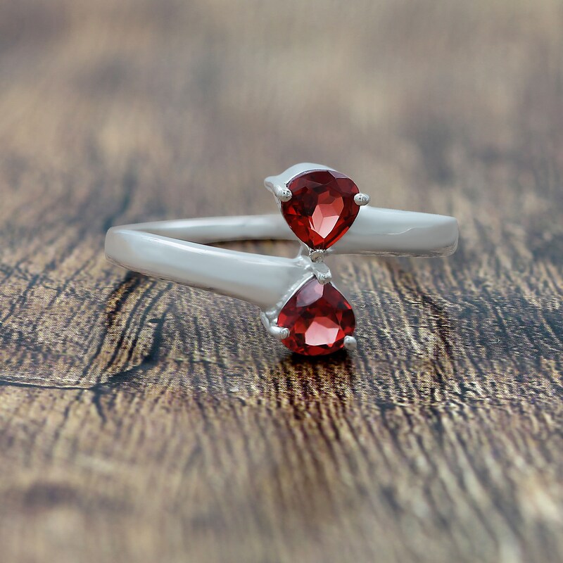 Two Stone Ring - Etsy