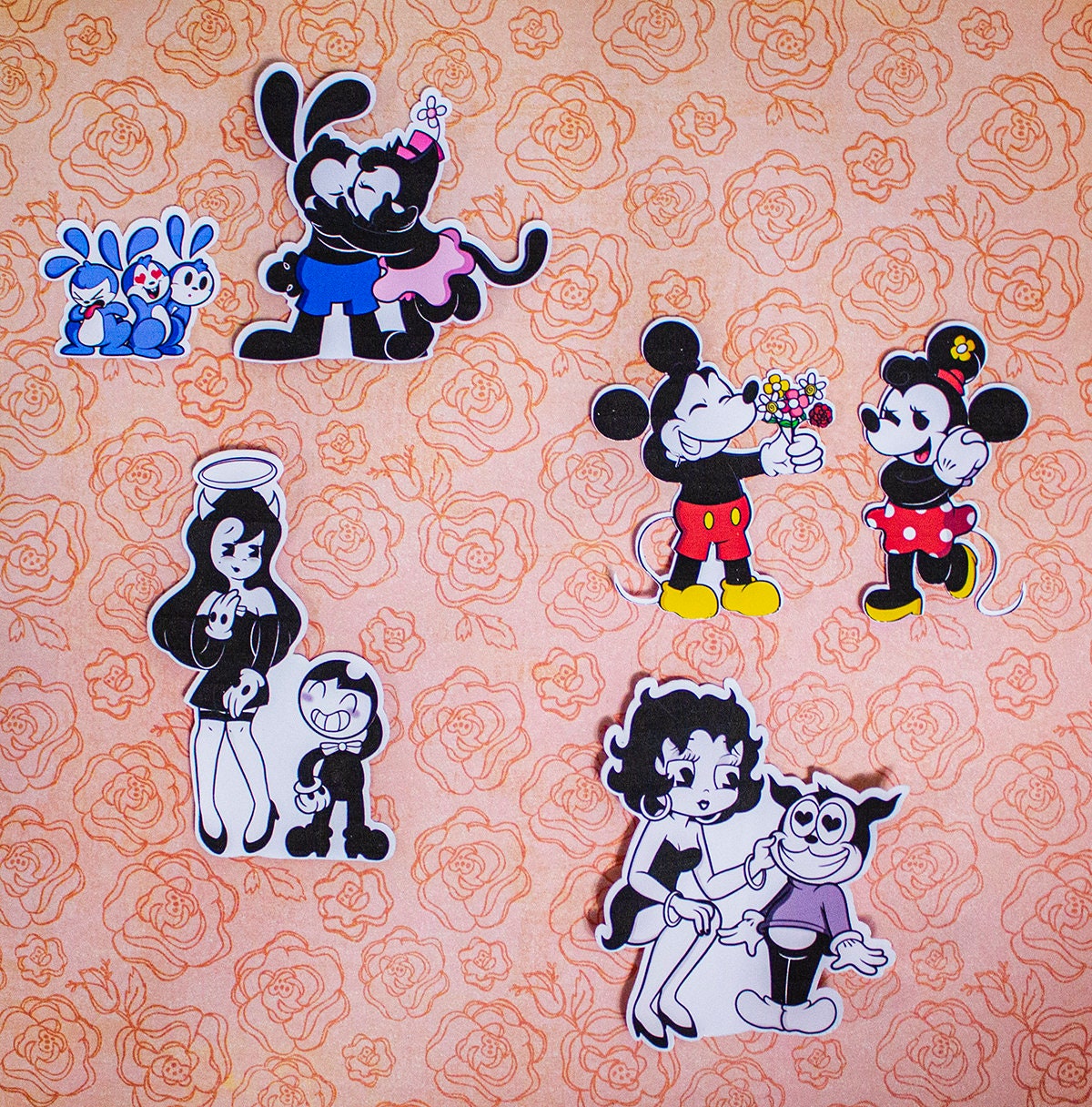 Classic Cartoon Couples (stickers) - Etsy