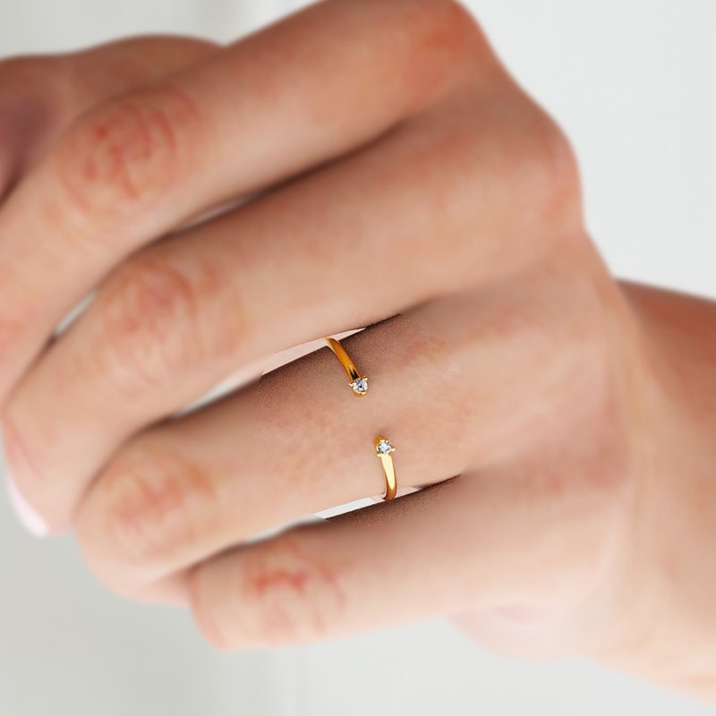 Diamond Open Band - Etsy