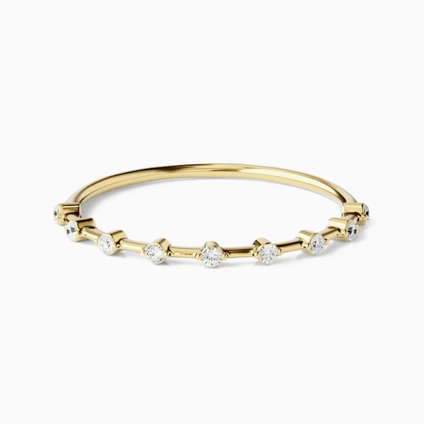 Thin Diamond Band - Etsy