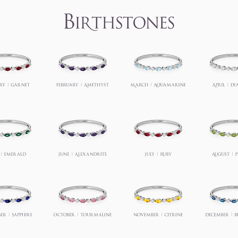 White Gold Stacking - Etsy