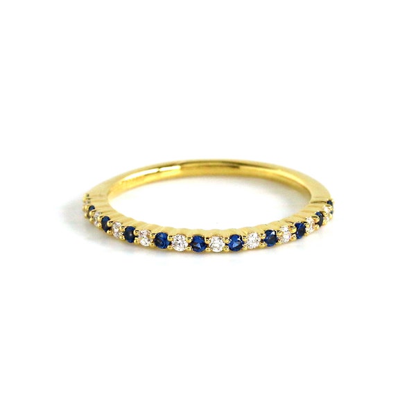 Sapphire Stack Ring - Etsy