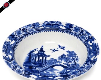Rare Antique Minton Blue White Willow Pattern 7 Bowl - Etsy