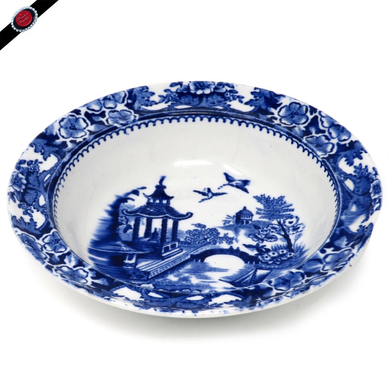 Vintage Willow Pattern Bowl - Etsy