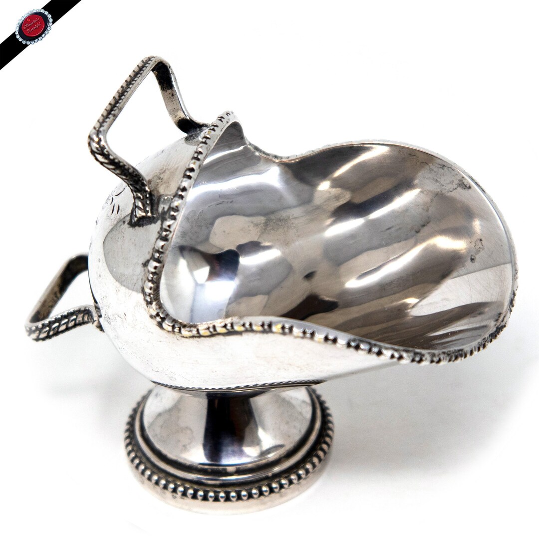 Antique Silver Plated Scuttle: Edwardian Beaded Bowl, Pinder Bros Ltd ...