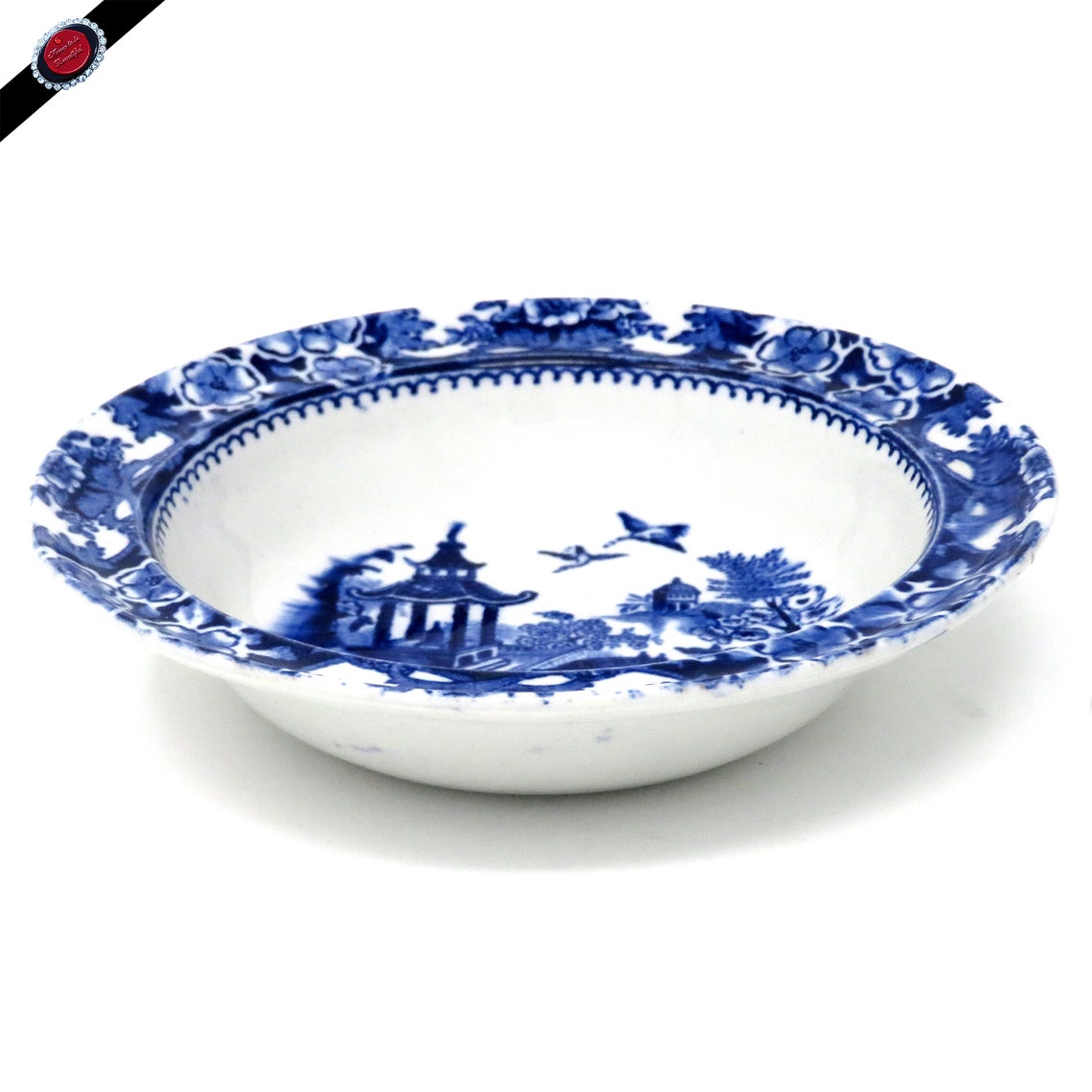 Vintage Willow Pattern Bowl - Etsy