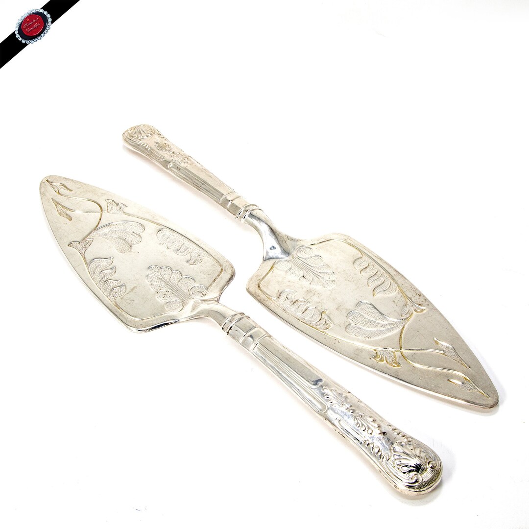 Vintage Silver Plated Cake Servers - Mayell Queen Anne - 1970s Pair - Etsy