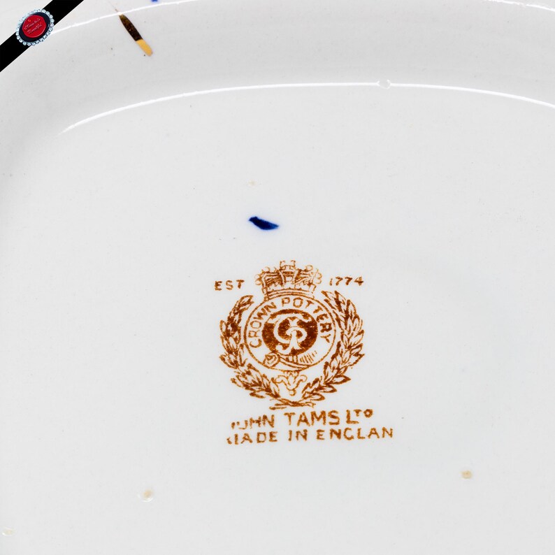 Antique Covered Serving Dish - Square - Edwardian Ceramics - John Tams ...