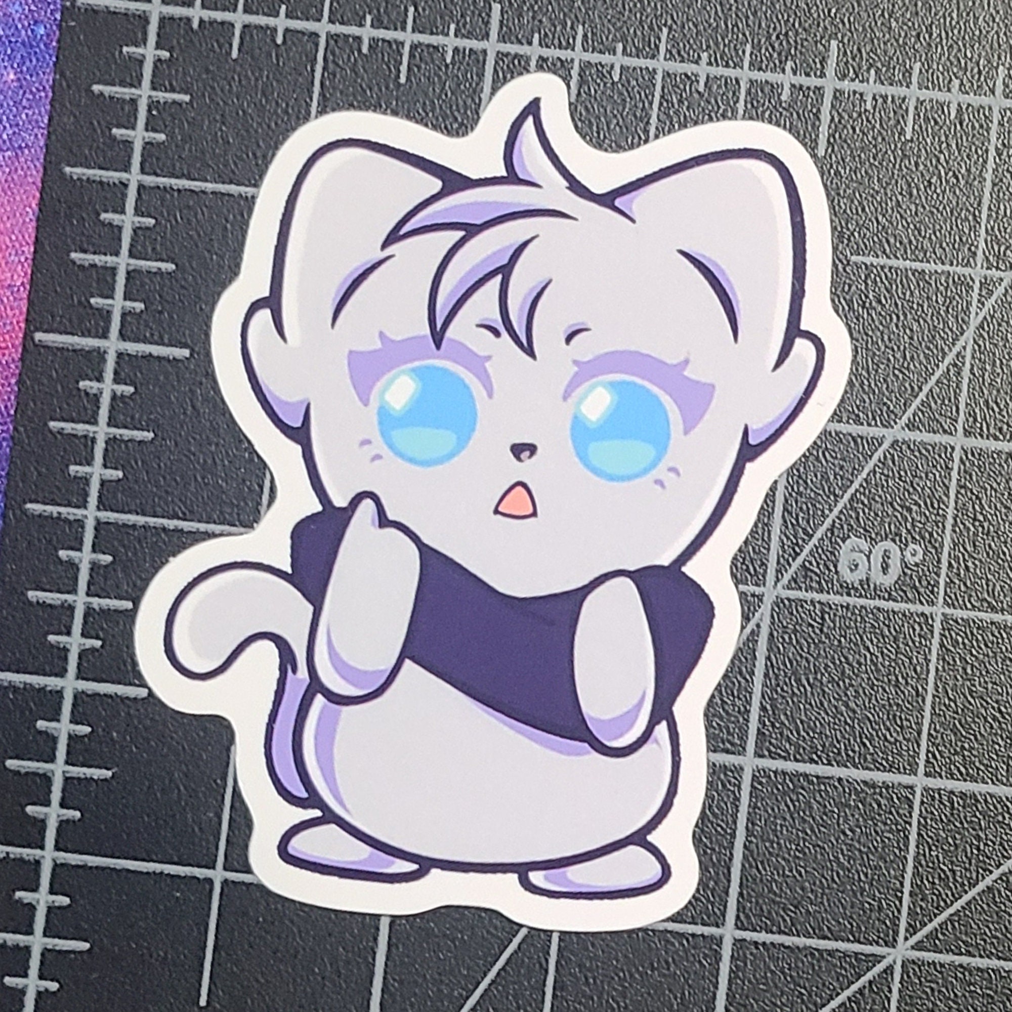 Anikitties - Satoru Gojo Kitty "unmasked" / 2.5" Vinyl Sticker ...