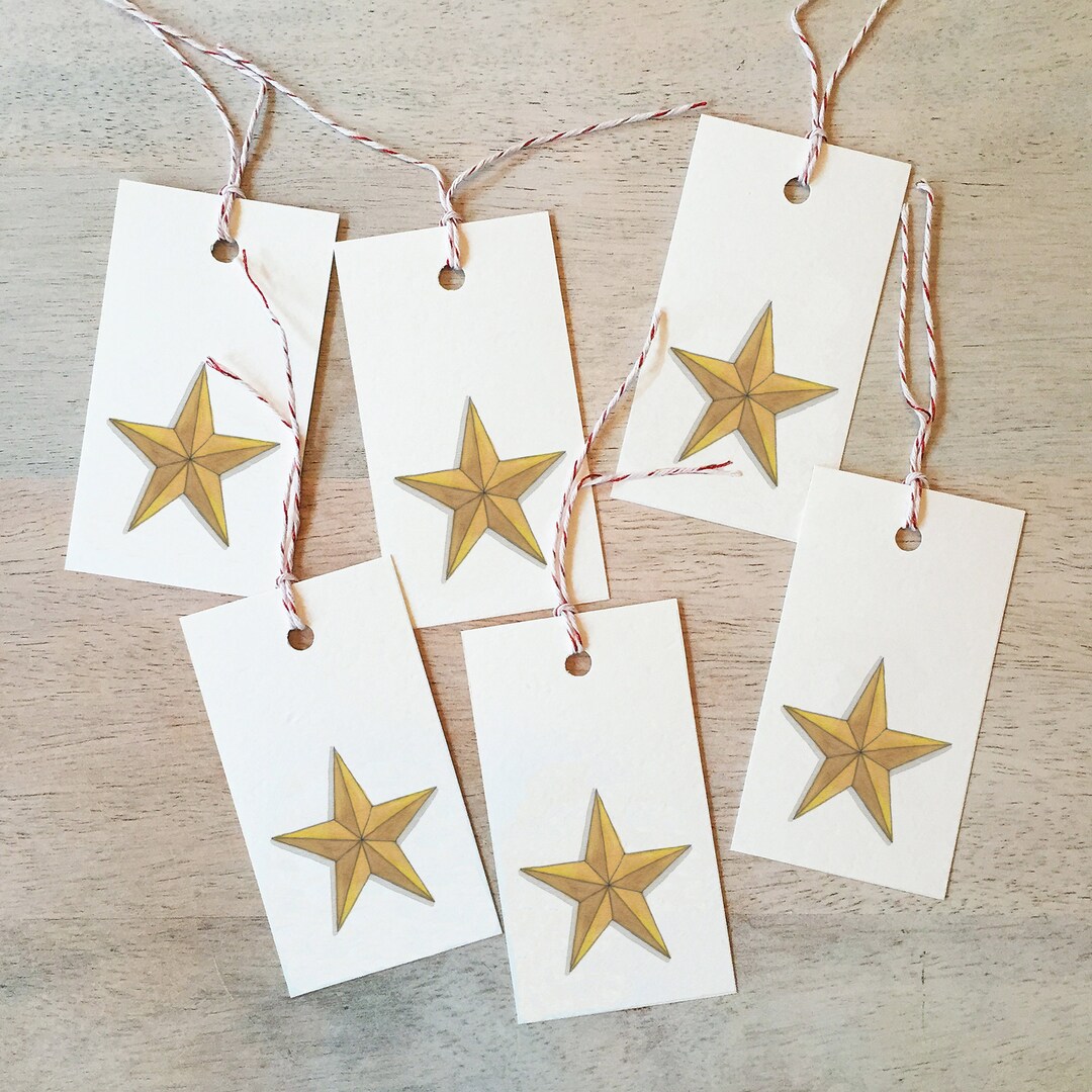 Stars: Gift Tags / Parties / Birthday / Parties / Holidays / - Etsy