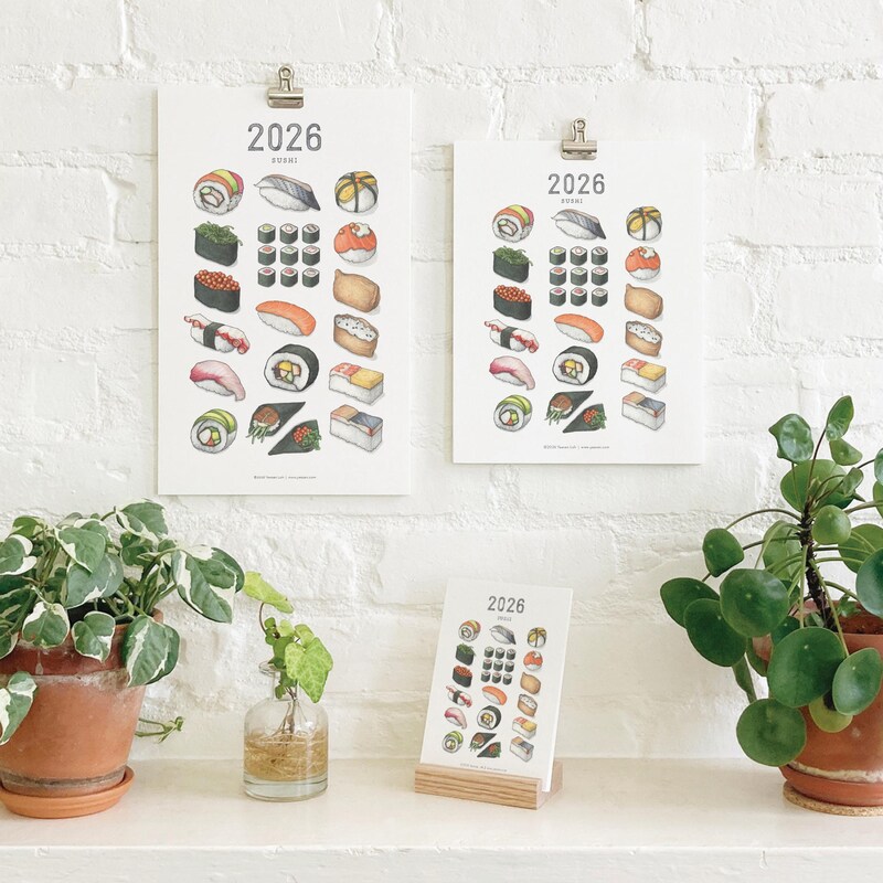 Paper Sushi Calendar - Etsy