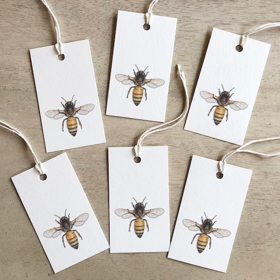 Honey Bee: Gift Tags / Birthdays / Anniversary / Holidays / - Etsy