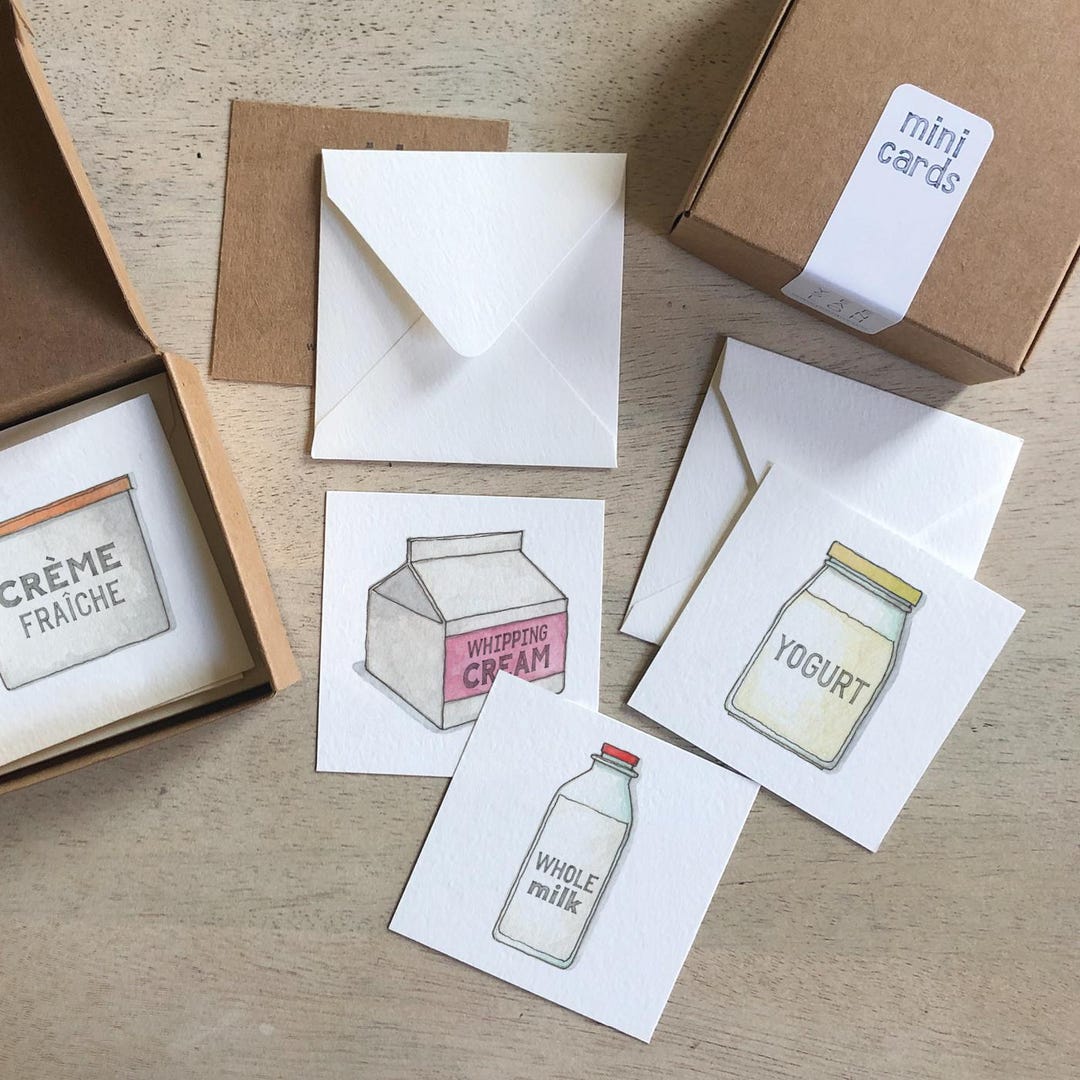 Milk & Cream: Mini Cards Box Set - Etsy
