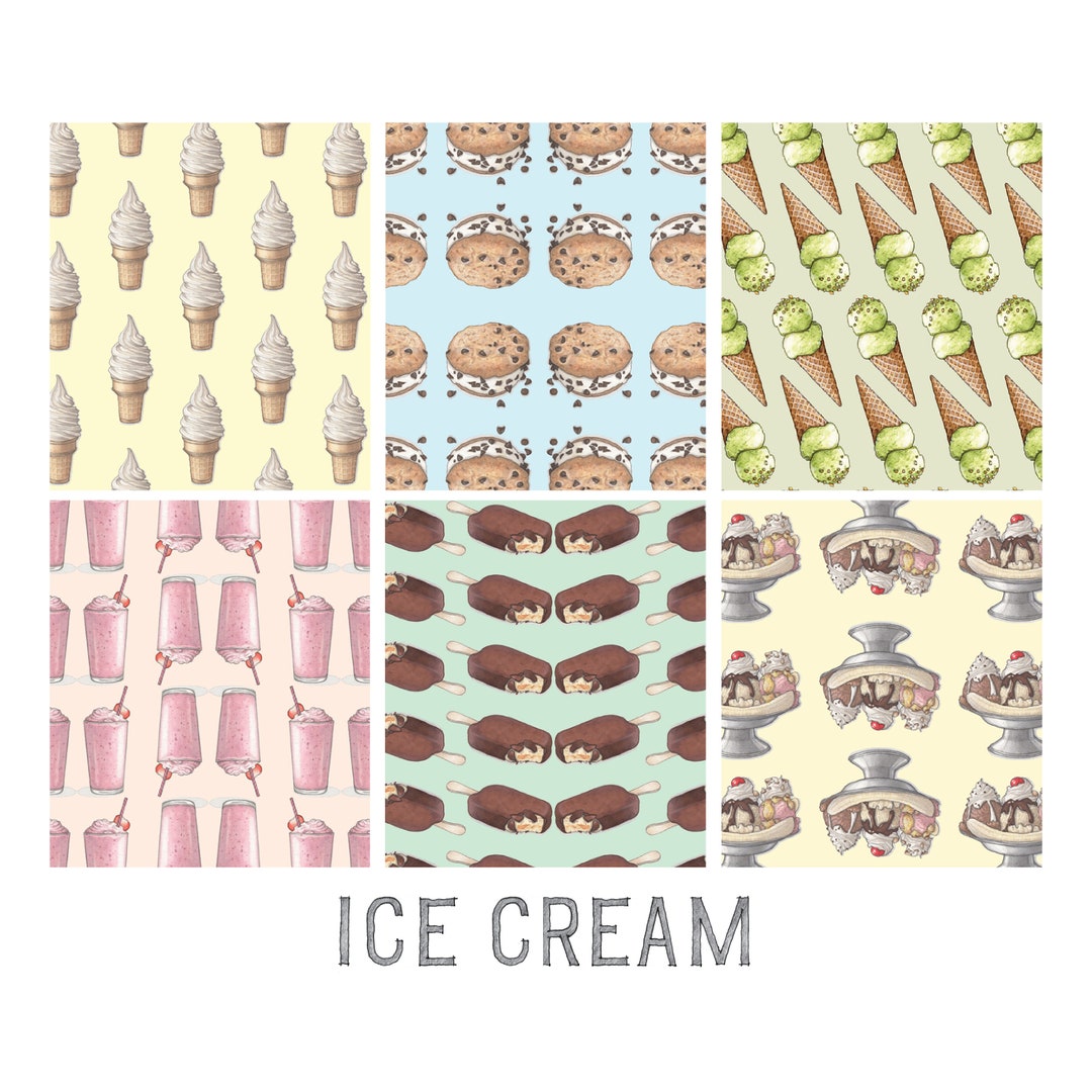 Ice Cream: Gift Wrap Paper / Birthday / Parties / Anniversary ...
