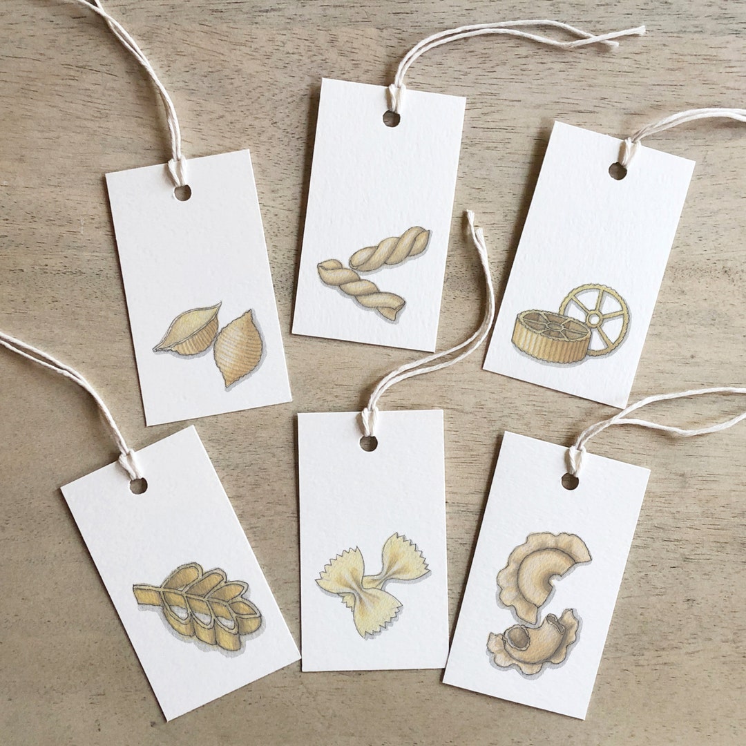 Pasta 1 of 4 (shapes): / Gift Tags / Parties / Birthday / Favors ...