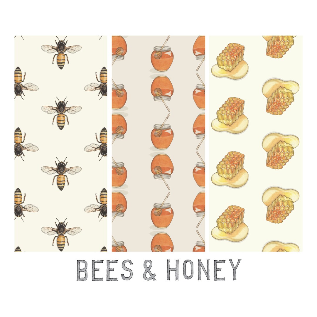 Bees & Honey: Gift Wrap Paper 13x19 Sheet / Birthday / Parties ...