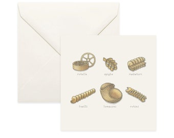 Thank You Pasta Card - Etsy