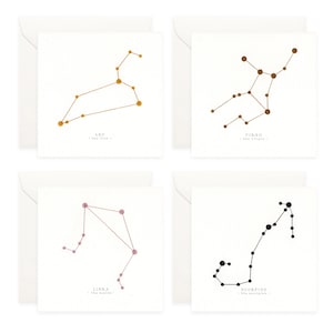 Zodiac Constellations: Cards Box Set / Notecards / Flat Cards ...