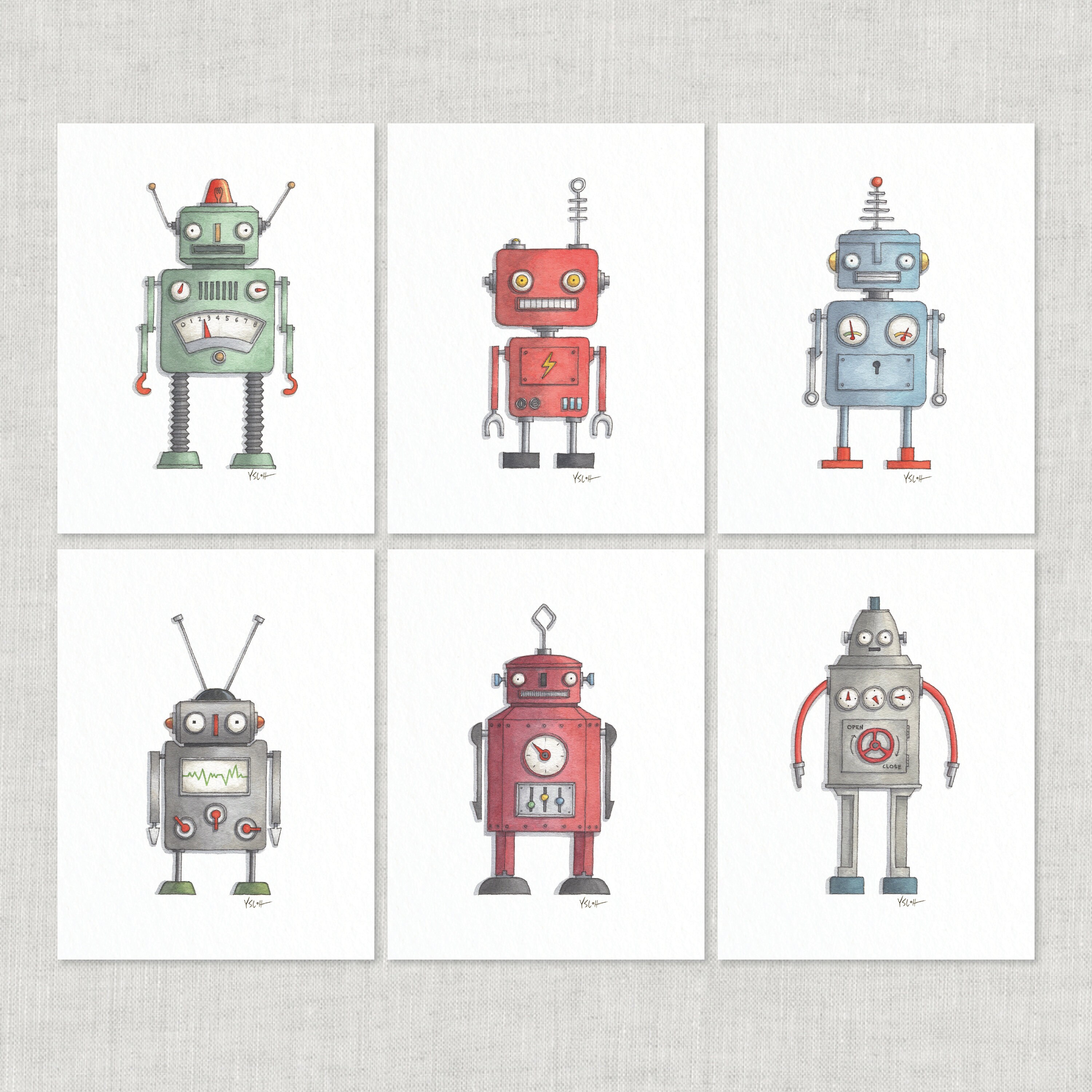 Vintage Robot Illustration
