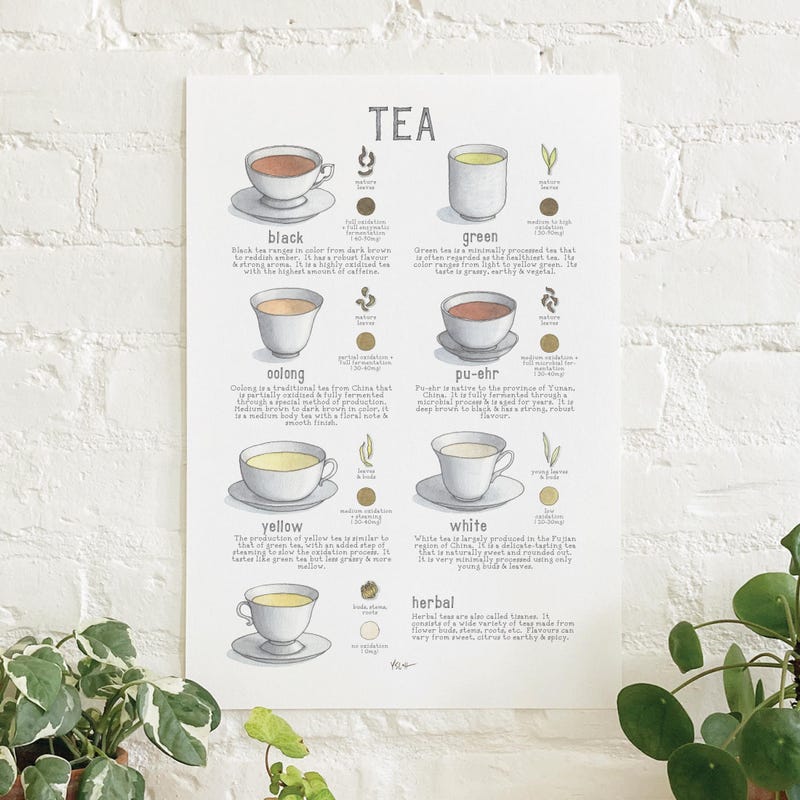 Tea Poster - Etsy